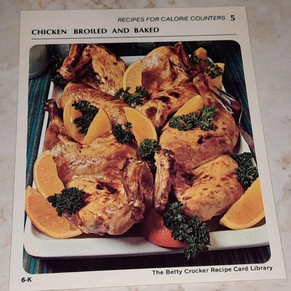 Other | The Betty Crocker Recipe Card Library Replacement Calorie ...